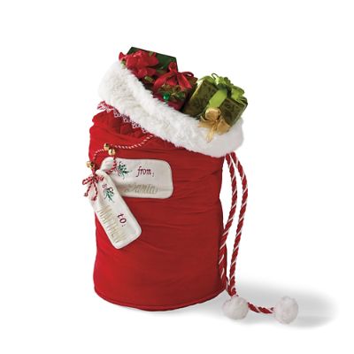 Quilted Santa Bag | Frontgate
