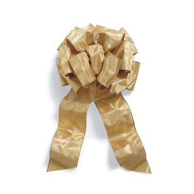 Set of Two Pre-Made Gold Bows | Frontgate