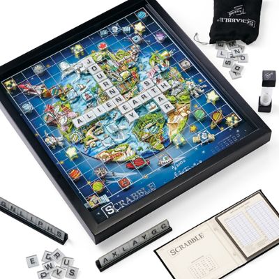 Limited Edition 3D Scrabble® World Edition by Charles Fazzino | Frontgate