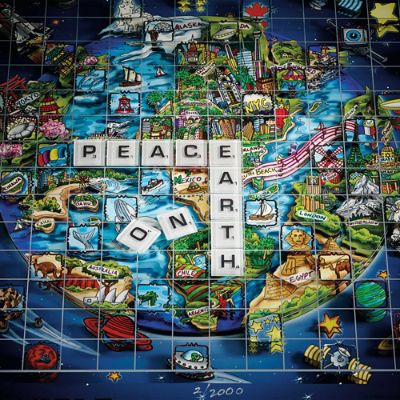 Limited Edition 3D Scrabble® World Edition by Charles Fazzino | Frontgate