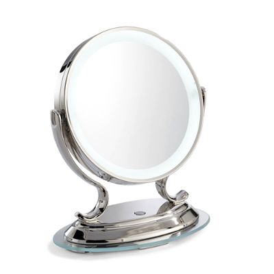 Frontgate Resort LED Vanity Mirror with 5x Magnification & Brightness ...