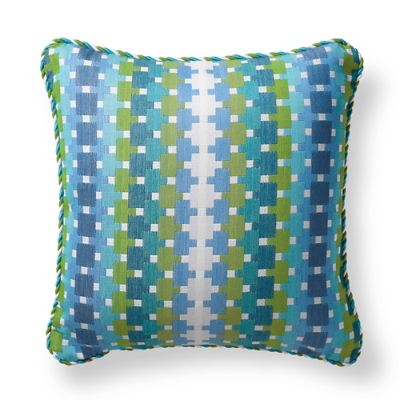 Color Remix Cobalt Outdoor Pillow | Frontgate
