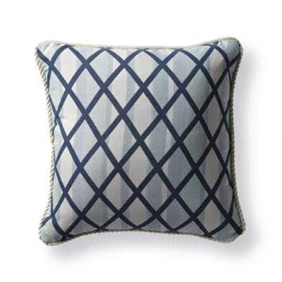 Prism Trellis Indigo Outdoor Pillow | Frontgate