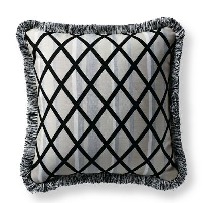 Prism Trellis Onyx Outdoor Pillow | Frontgate