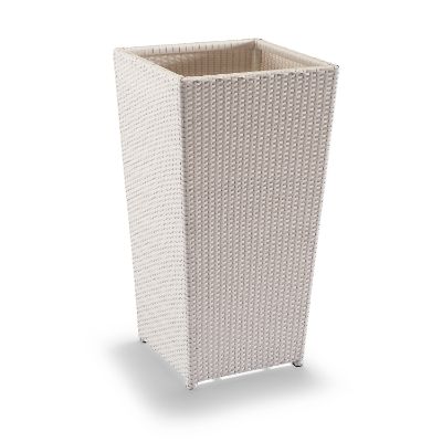 Palermo Woven Planter in White | Frontgate