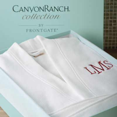 Canyon Ranch Turkish Honeycomb Women's Robe with Gift Box | Frontgate