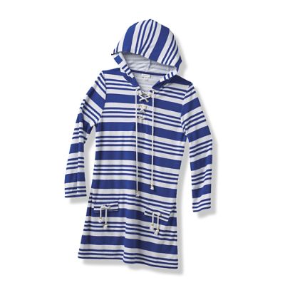 Nautical Stripe Terry Cover-up | Frontgate