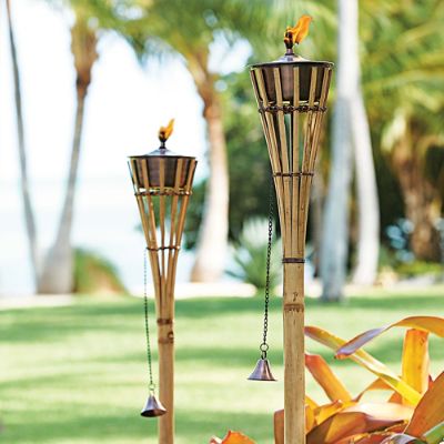 Margaritaville Set of Two Bamboo Torches | Frontgate