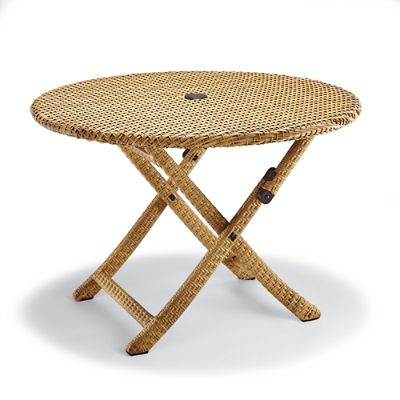 Margaritaville Key Largo Cafe Round Folding Table | Frontgate
