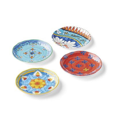 Riviera Melamine Appetizer Plates, Set of Four | Frontgate