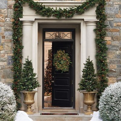 Hyde Park Cordless Pathway Trees, Set of Two | Frontgate