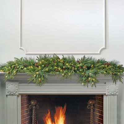 Grand Majestic Cordless Mantel Swag | Frontgate