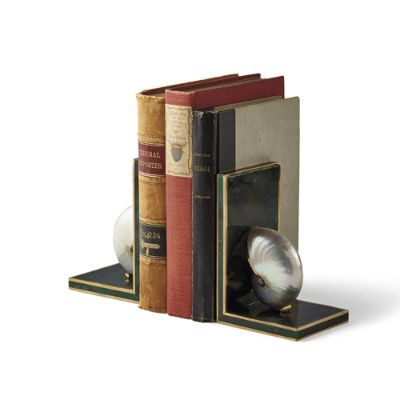 Penshell L-Shape Bookends | Frontgate