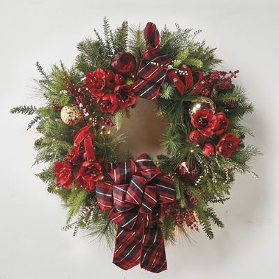 Highland Holiday Pre-Decorated Wreath | Frontgate
