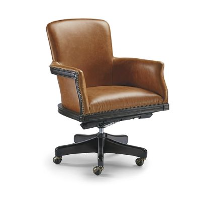 Mosley Leather Desk Chair | Frontgate