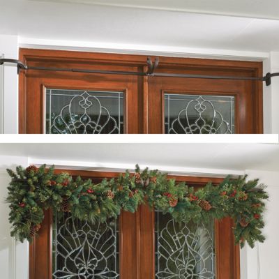 Garland Hanger for 34 52 Doorways with Spring Tension Rubber Mounts