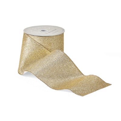 Gold Glitter Ribbon | Frontgate