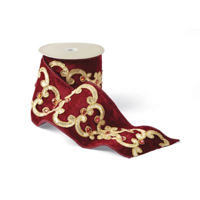 Journey Glitter Scroll Ribbon | Frontgate