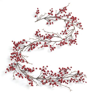 Holly Red Berry Garland | Frontgate