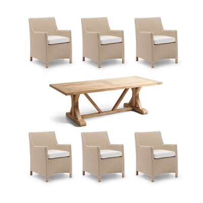 Hyde Park Dining in Ivory Finish | Frontgate