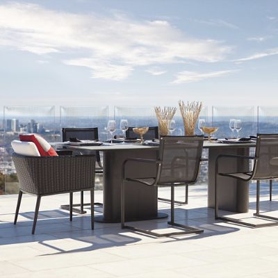 Palazzo Carbon Rectangular Dining Table | Frontgate