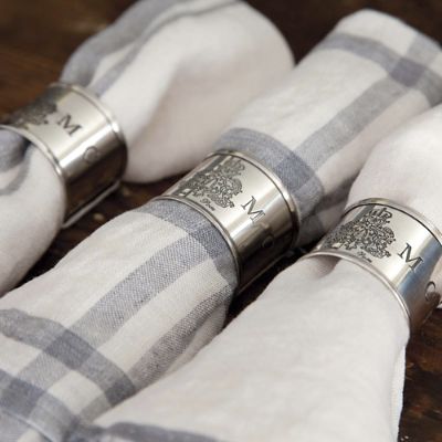 Chateau Napkin Rings, Set of Four | Frontgate