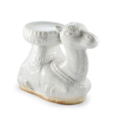 White Ceramic Camel | Frontgate