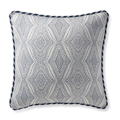 Satara Navy Outdoor Pillow | Frontgate