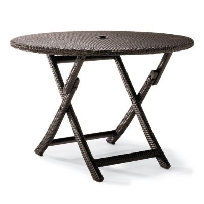 Commercial-grade Café Round Folding Table | Frontgate
