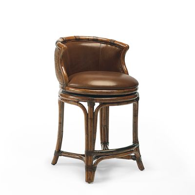 Bali Woven Swivel Bar and Counter Stools | Frontgate