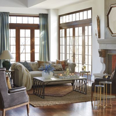 Linden Custom Accent Tables | Frontgate