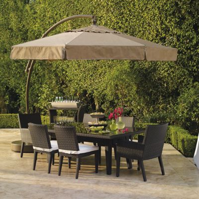 11-1/2' European Side Mount Umbrella with Valance | Frontgate