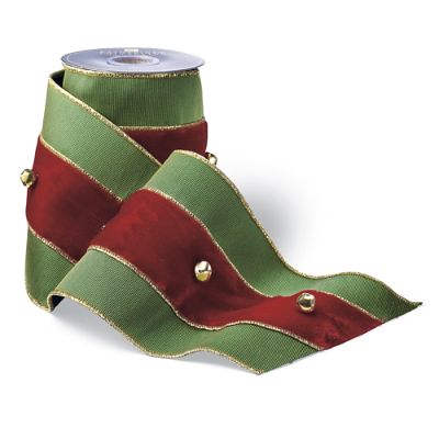 Velvet Jingle Bell Ribbon | Frontgate