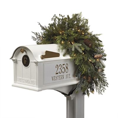 Blue Ridge Mountain Mailbox Swag | Frontgate