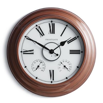 Collins Illuminated Outdoor Clock | Frontgate