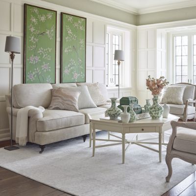 Coco Penshell Square Pewter Tray | Frontgate