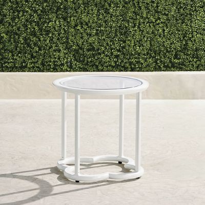 Avery Side Table in White | Frontgate