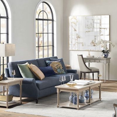 Intermix Beveled Wall Mirror with Antiqued Gold Flecks & Engineered ...