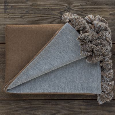 Reversible Pom Pom Throw | Frontgate