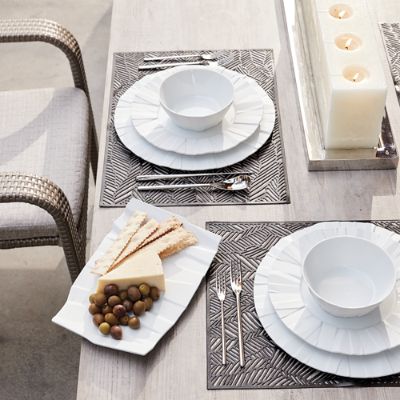 Matrix Porcelain Dinnerware Collection | Frontgate