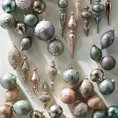 Atelier Glam 60-piece Ornament Collection | Frontgate
