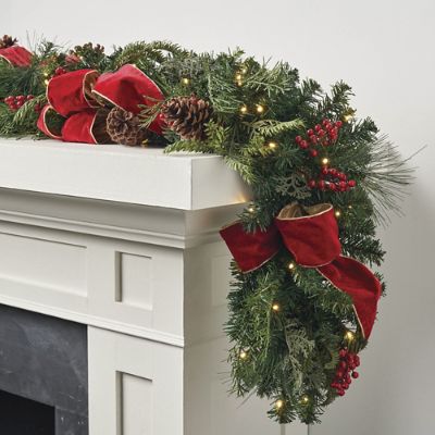 Christmas Cheer Cordless Garland | Frontgate