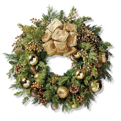 Townhouse Pre-Decorated Wreath | Frontgate