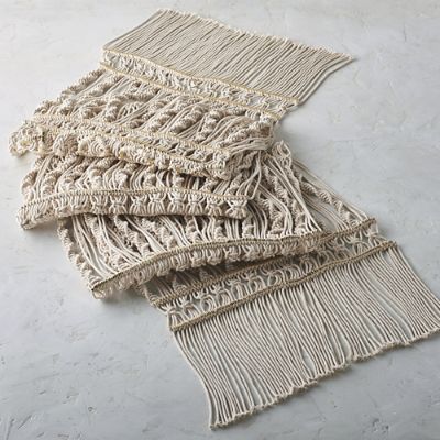 Macrame Table Runner | Frontgate