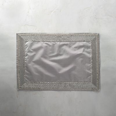 Sterling Beaded Table Linens | Frontgate