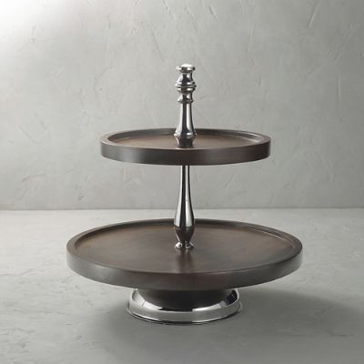 Worthington 2-Tier Wood Stand | Frontgate