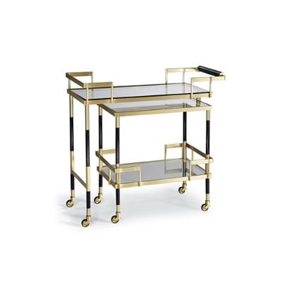 Farrow Swivel Bar Cart by Martyn Lawrence Bullard | Frontgate