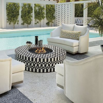 Arcadia Mosaic Tile Fire Table by Martyn Lawrence Bullard | Frontgate