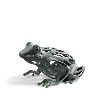 Progressing Sitting Frog Garden Sculpture | Frontgate
