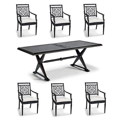 Montserrat 7-pc. Rectangular Dining Set | Frontgate